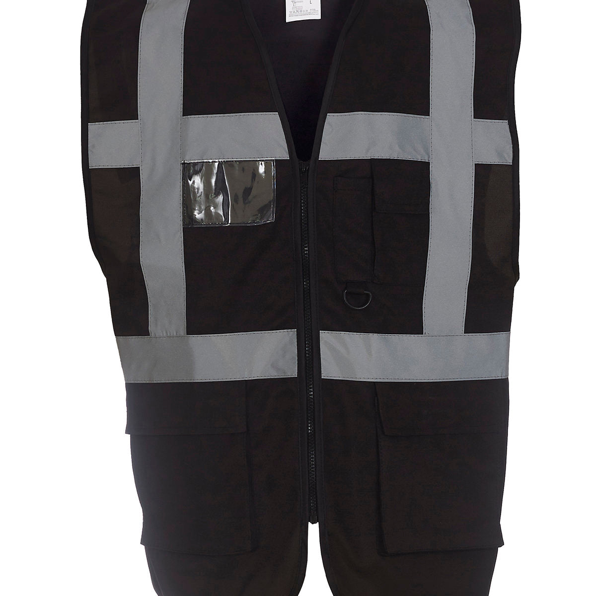 Black* - Multifunctional executive hi-vis waistcoat (HVW801) – Spontex ...